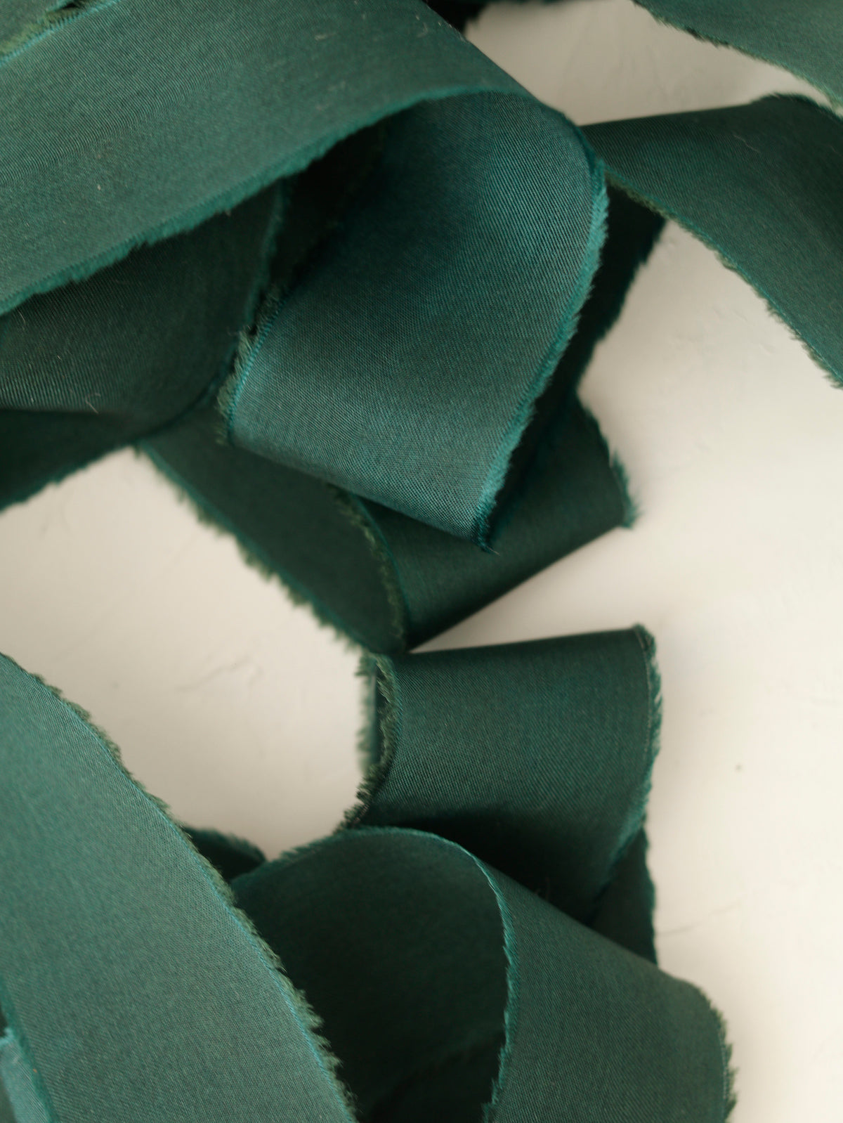 Hand-Dyed Green Silk Ribbons | Elegant Natural Sheen – IngenueSilk